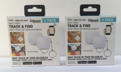 (Lot of 2)4Total Itek Bluetooth Track & Find Remote Locator AntiTheft ...