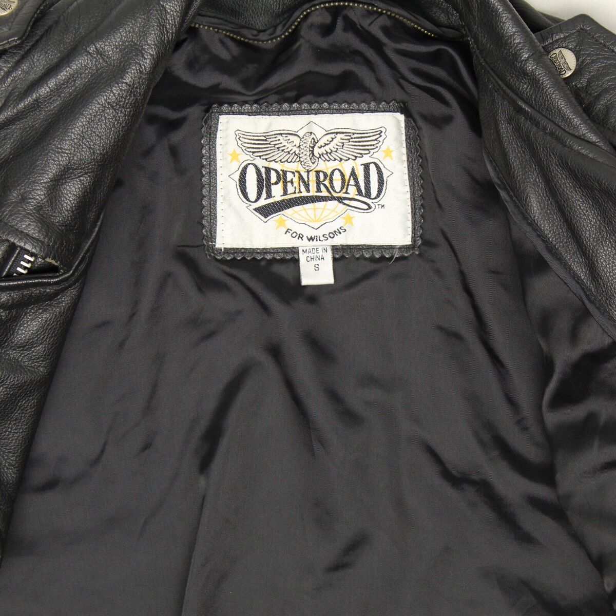 Open Road x Wilsons Mens Double Rider Motorcycle Jacket S Open Road x Wilsons Mens Double Rider Motorcycle Jacket S