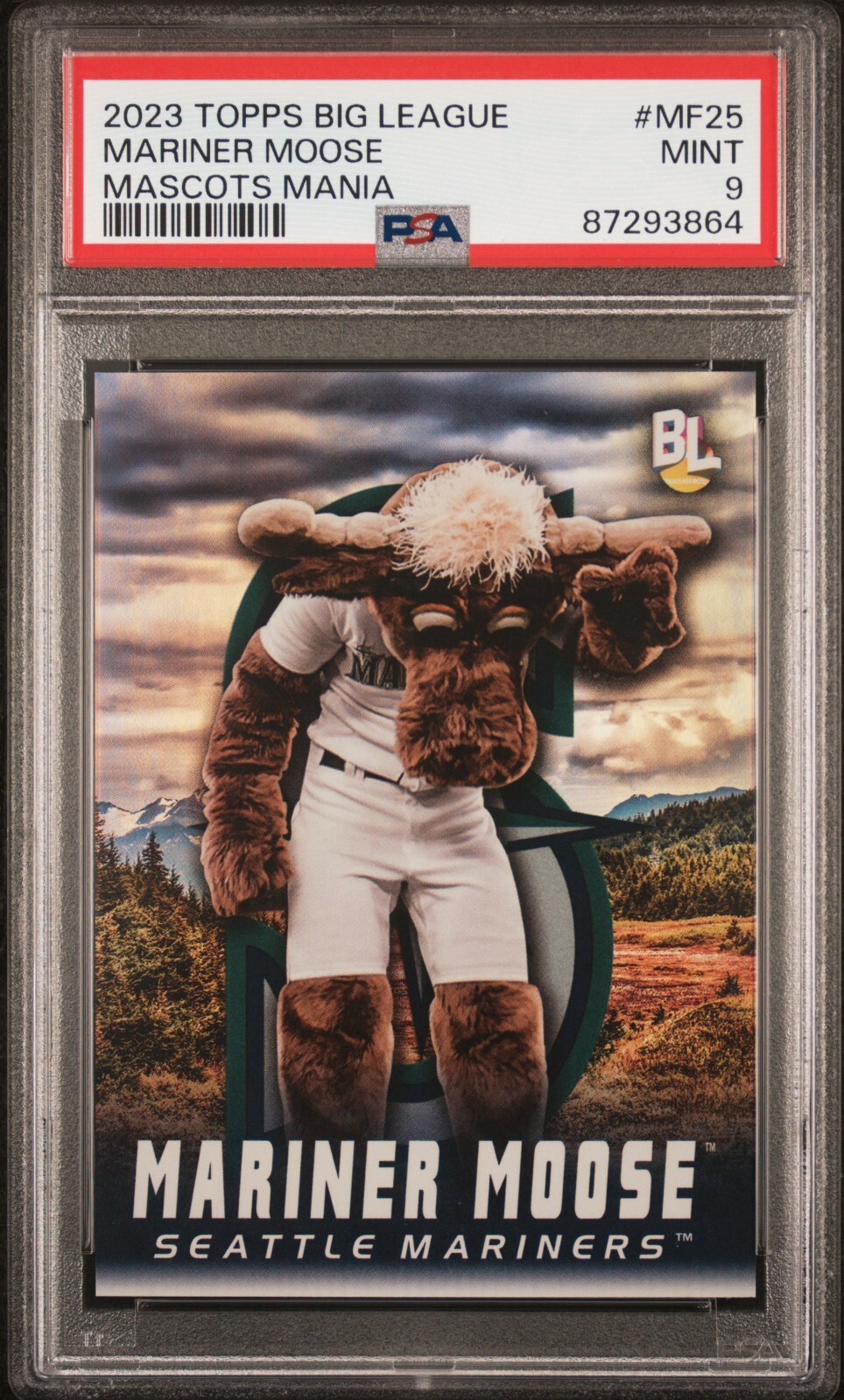 2023 Topps Big League Baseball Mascots Mania FOIL SSP Mariner Moose PSA ...