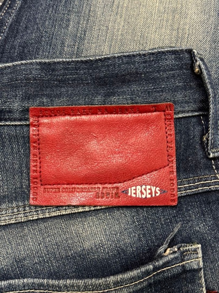 Edwin JERSEYS Dark Blue Straight Denim Stretch Jeans Used 4" waist | eBay UK