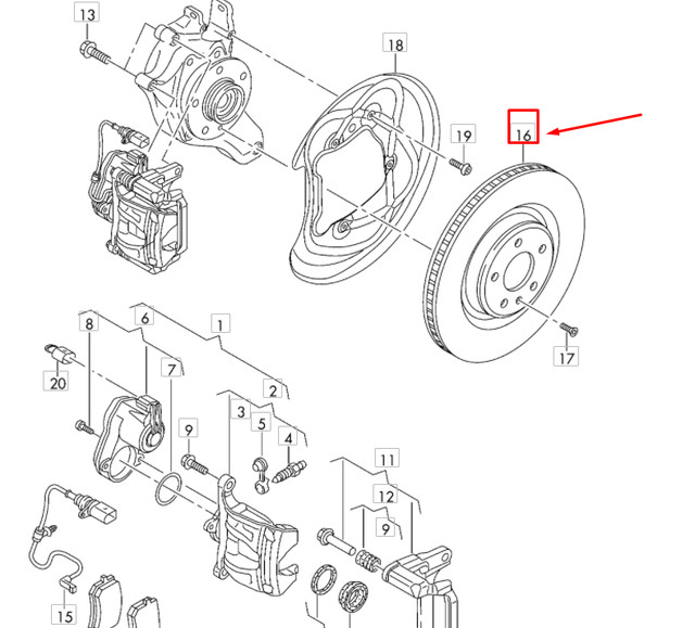 Audi Q7 4m Bremsscheiben HA Rear Brake Discs 2 X 4M0615601P günstig ...