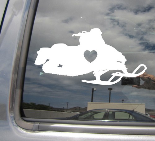 Snowmobile Sled Snowmachine - Auto Window High Quality Vinyl Decal ...