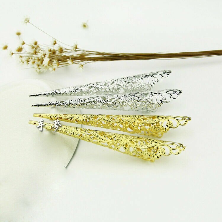 5x Metal Long Nail Rings Fingernails Cosplay Dance Props Chinese Style ...