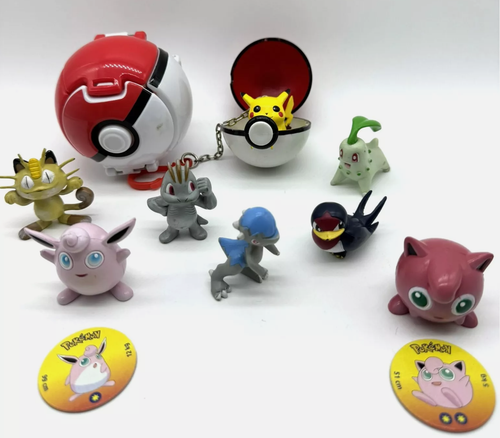 Pokemon Minifiguren Tomy Nintendo Mautzi Pummeluff Knuddeluff Endivie ...
