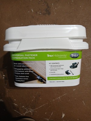 Trex Hidden decking Fasteners - 360 Count universal hideaway fastener ...