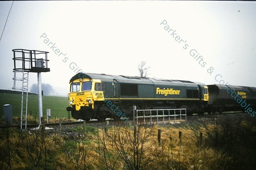 Railway Train Slide 35mm Class 66 Freightliner Locomotive No. 66554 (L6 ...