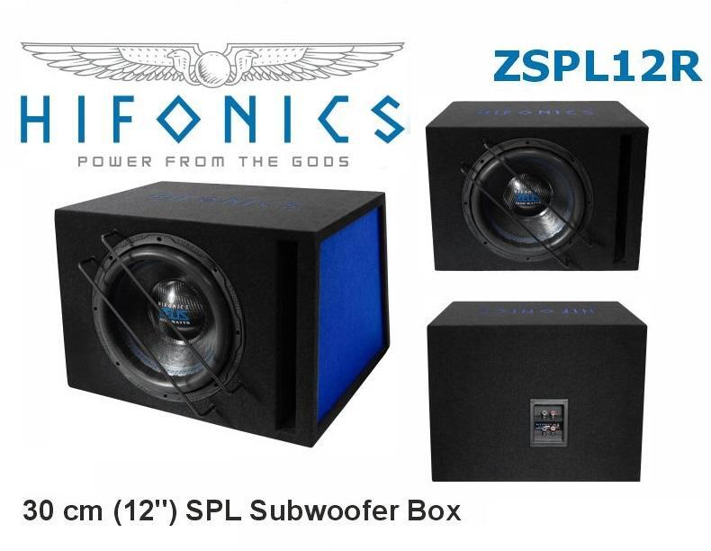 Hifonics ZSPL12R 30 Cm (12") SPL Single Bass Reflex Subwoofer Box 1800 ...