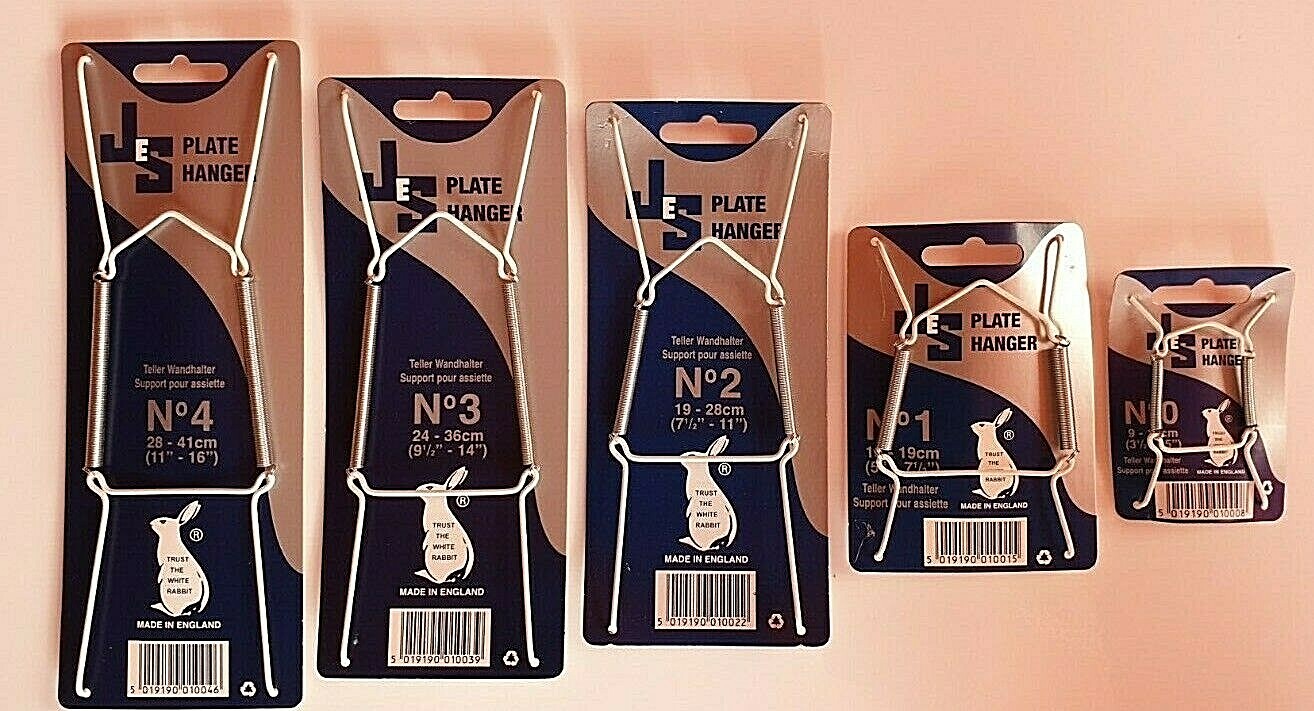 Wire Plate Hangers White Plastic Coated Metal Stretch Spring Plate ...