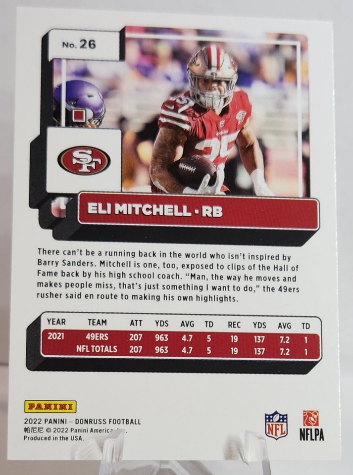 2022 Panini Donruss Eli Mitchell #26 | eBay