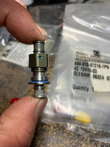 connector glenair 800-006-06n6-7sn mating 800-010-07z16-7pn set | eBay