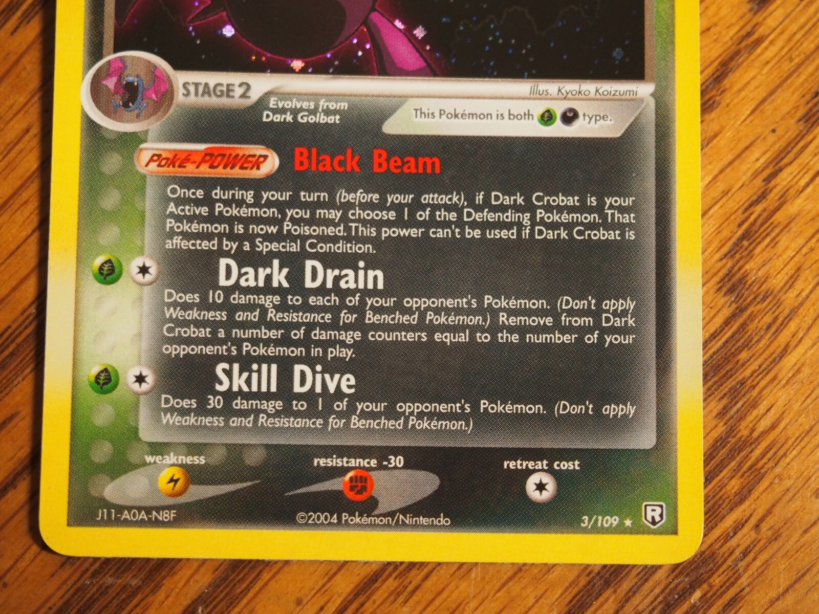 Pokemon 2004 EX Team Rocket Returns Dark Crobat holo rare card | eBay