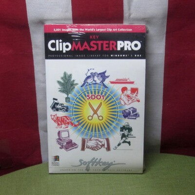 KEY CLIPMASTER PRO 1.0 software CD-Rom image library NWT graphics 1999 ...