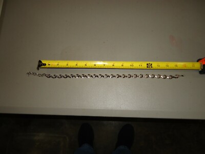 VINTAGE MONET 15" Silver Tone Chain Hook Loop Link Collar Necklace | eBay