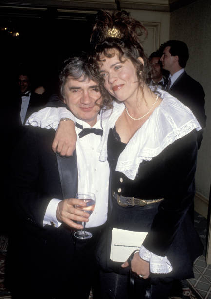 Actor Dudley Moore wife Brogan Lane at the Venice Family Clini- 1991 ...