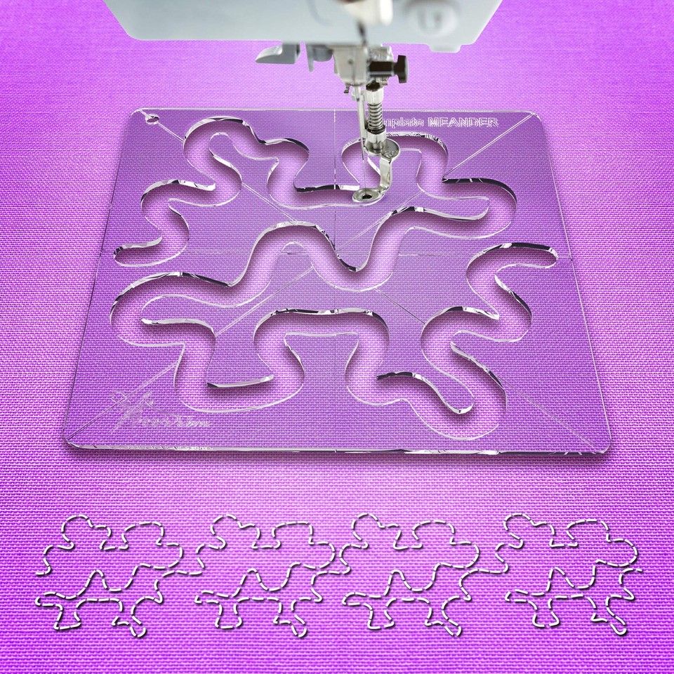 Meander Quilting Templates – Free-Motion Quilt Design – Acrylic ...