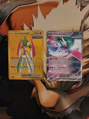 Pokemon TCG Iron Valiant EX 261/182 + Iron Valiant EX 089/182 - NM | eBay