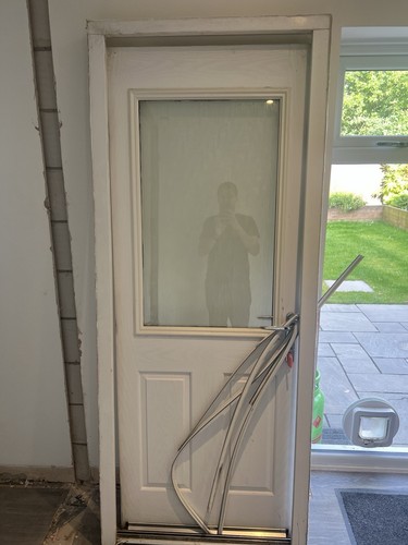 IG Doors White uPVC Back Door – Half Glazed, External, 60kg, Used | eBay UK