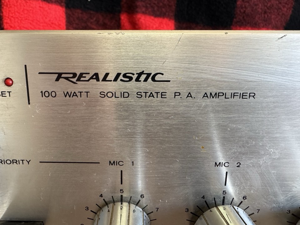 Realistic MPA-100 Solid State P A Amplifier Amp! | eBay