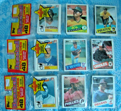 1985 x 3 TOPPS BASEBALL UNOPENED RACK PACKS - Winfield AS Gibson | eBay