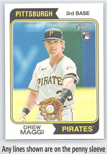 Drew Maggi 2023 Topps Heritage Pittsburgh Pirates RC | eBay