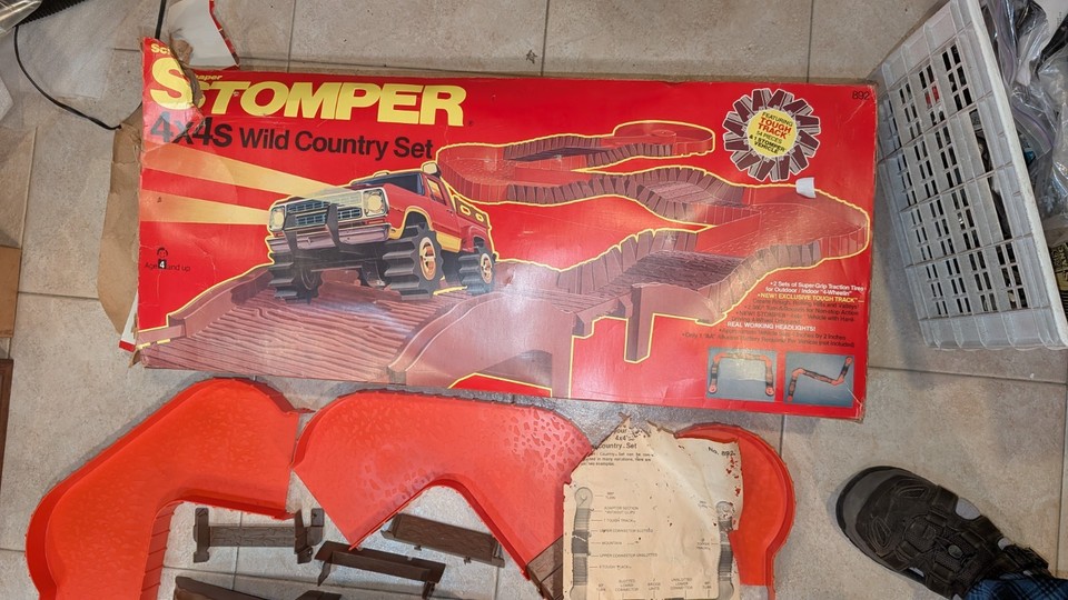 Vintage 1982 Schaper Stomper 4x4 Toy Wild Country Track Set w/OB near ...