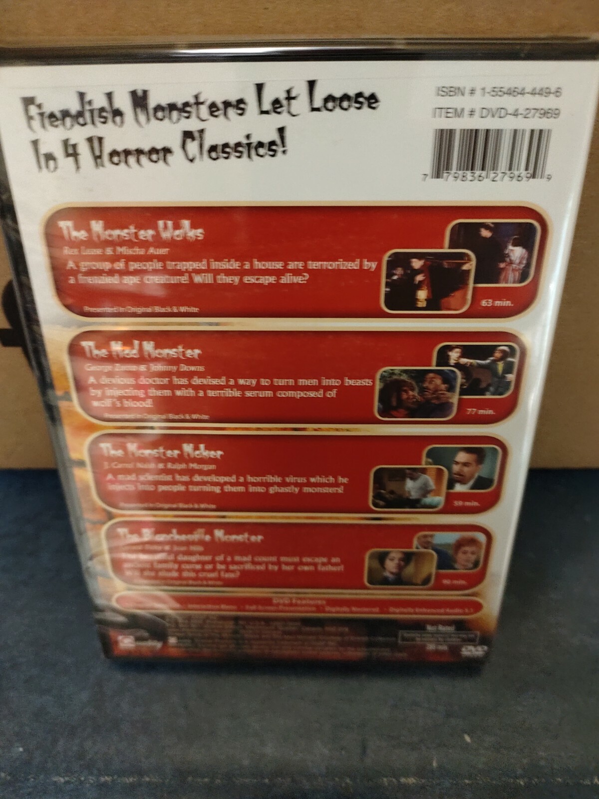 MONSTER MASH 4 MOVIES DVD THE MONSTER WALKS BRAND NEW AMD SEALED | eBay