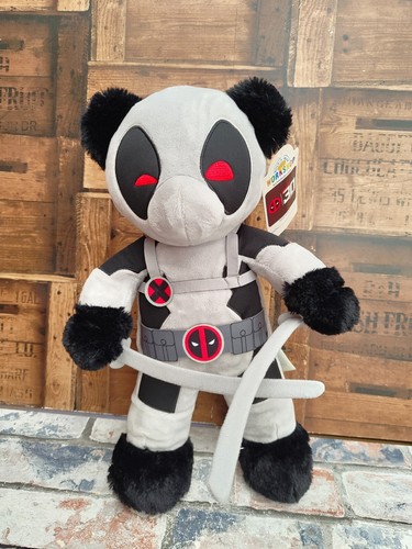 Build A Bear Marvel Deadpool X Force Plush Toy with 2 Swords Katana ...