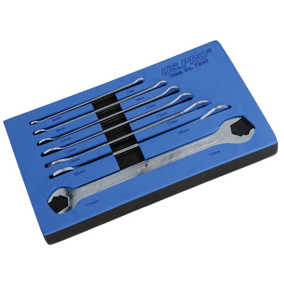 Ultra Thin Ratcheting Action Spanner Wrench Set Double Ended 6 – 19mm ...