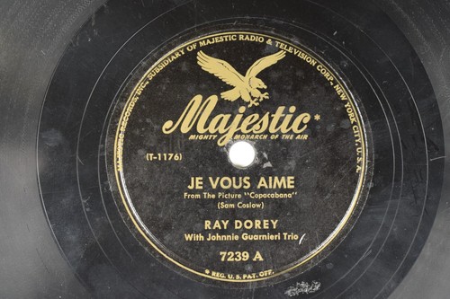 Je Vous Aime 78 RPM Majestie - Ray Dorey Orchestra L1E | eBay