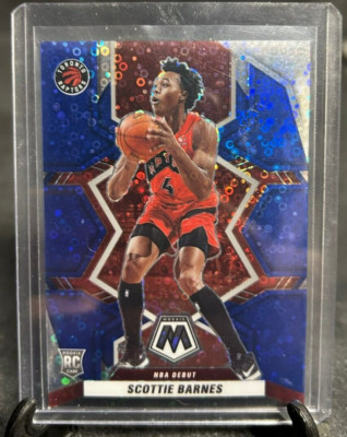 2021-22 Panini Mosaic SCOTTIE BARNES Rookie Debut Fastbreak Blue RC #54 ...