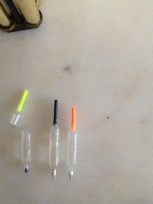 4 X Mini crystal wagglers/ Slow Sinking Bombs. With Interchangeable ...