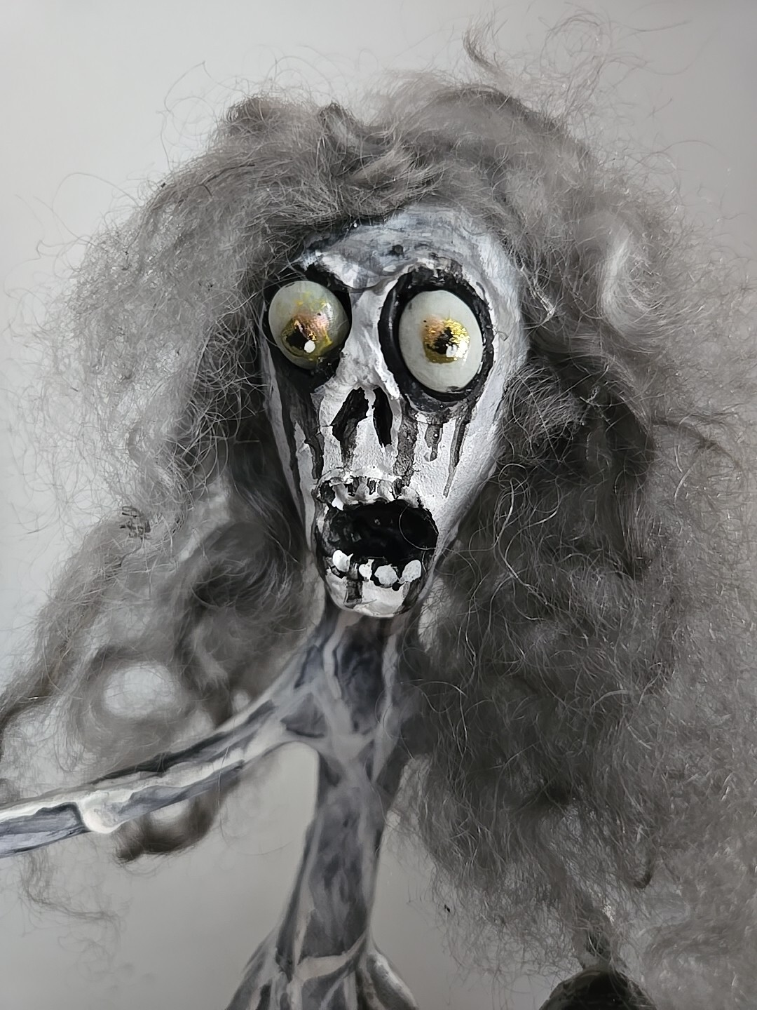 OOAK Creepy Oddity Art Doll Clay Spooky Skeleton Ghoul Ghost Zombie ...