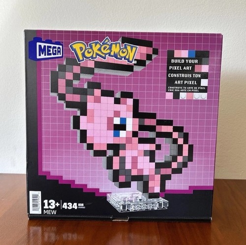 Mew Mega Bloks Pokemon Pixel Art 434 Piece Building Block Set | eBay