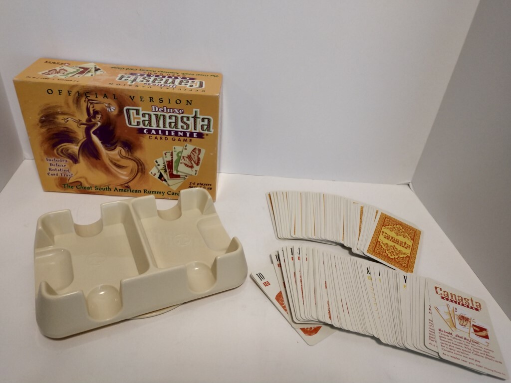 Winning Moves DELUXE CANASTA CALIENTE Card Game With Rotating Tray ...