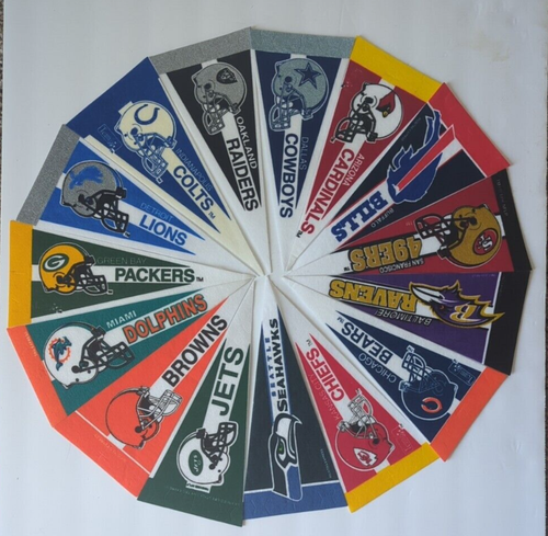 Vintage 32 NFL Mini Pennants Team NFL / Tag Express | eBay