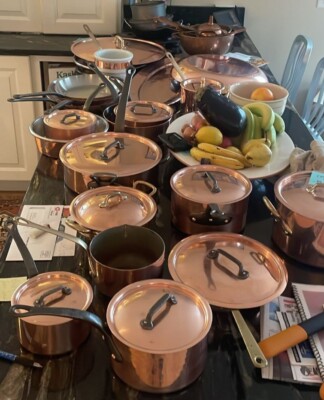 Vintage French Copper Cookware Set, 30+ Pieces | eBay