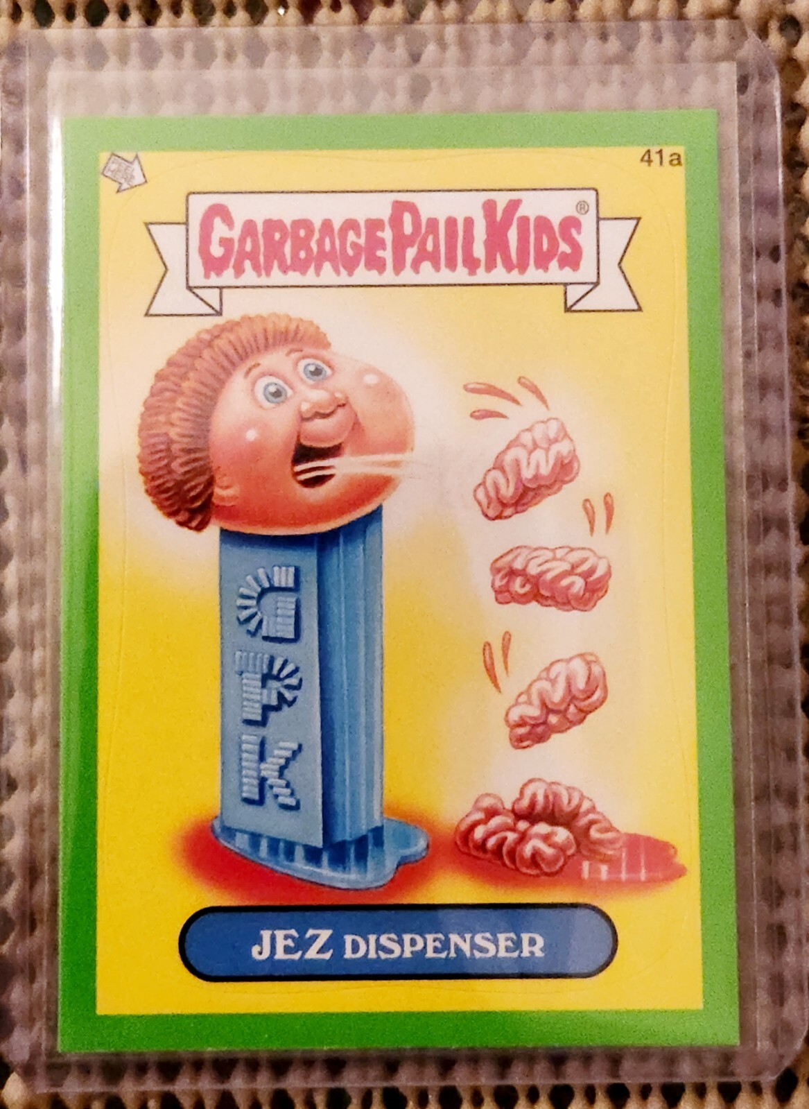 JEZ DISPENSER 2012 GPK BNS1 GREEN BORDER PARALLEL DIE-CUT STICKER SHORT ...