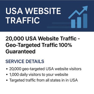 20000 USA Website Traffic – Targeted Visitors – 1,000 Per Day – Fast ...
