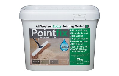 Pointfix 12kg Buff - All Weather Epoxy Pointing Jointing Mortar Paving ...
