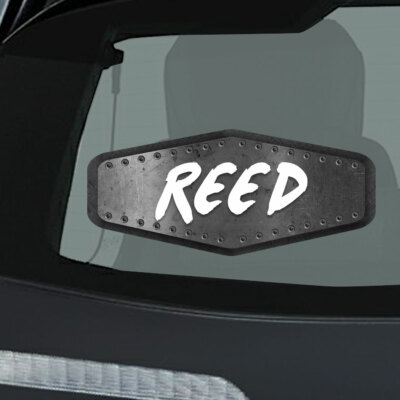 Reed Male Name Sticker Decal 3.5x8 inc | eBay