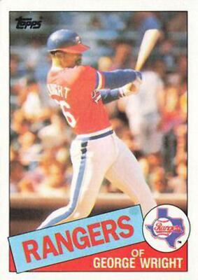 #443 George Wright - Texas Rangers - 1985 Topps Baseball | eBay
