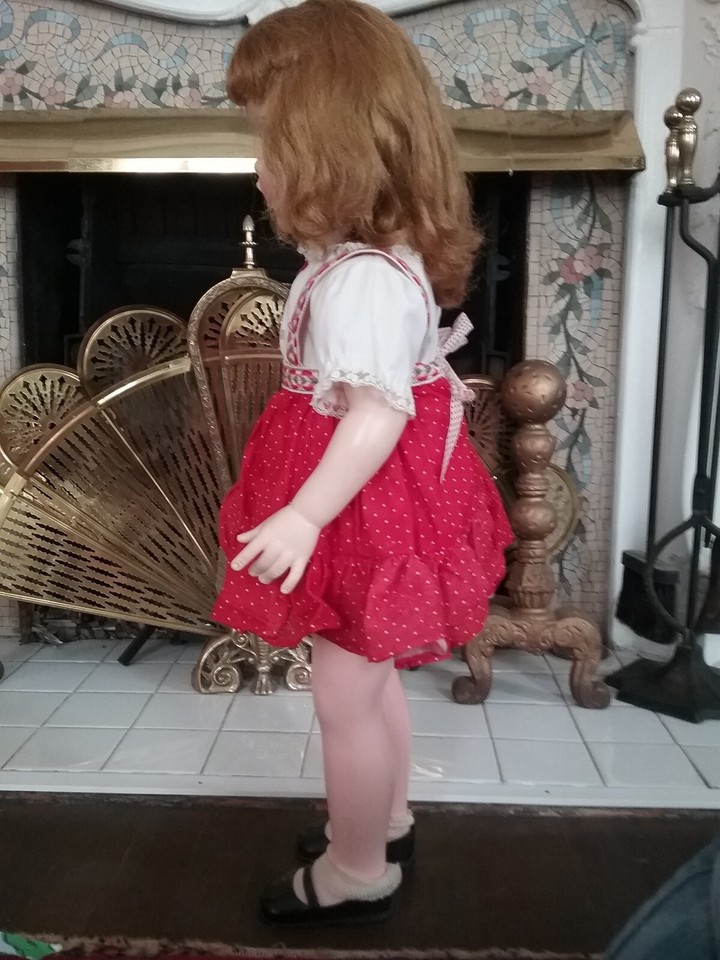 VTG 1962 Large 28" "Little Miss Echo" Big American Character Doll Vinyl ...