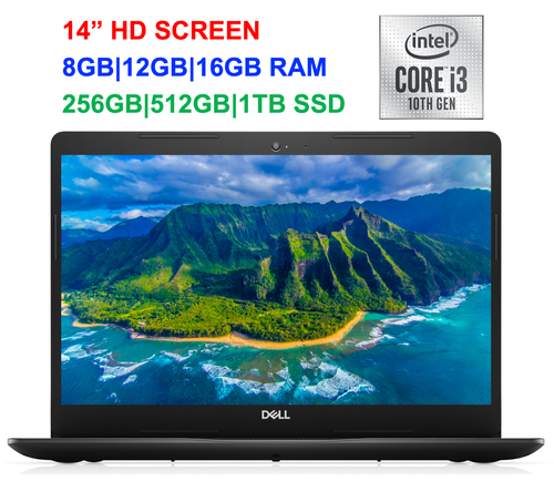 2021 Dell 14" HD Laptop Intel i3-1005G1 ( i5-8250U),upto 3.4GHz 16GB ...