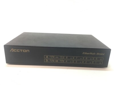 ACCTON ETHERHUB-8MINI NETWORK HUB 100-240VAC 8-PORT | eBay