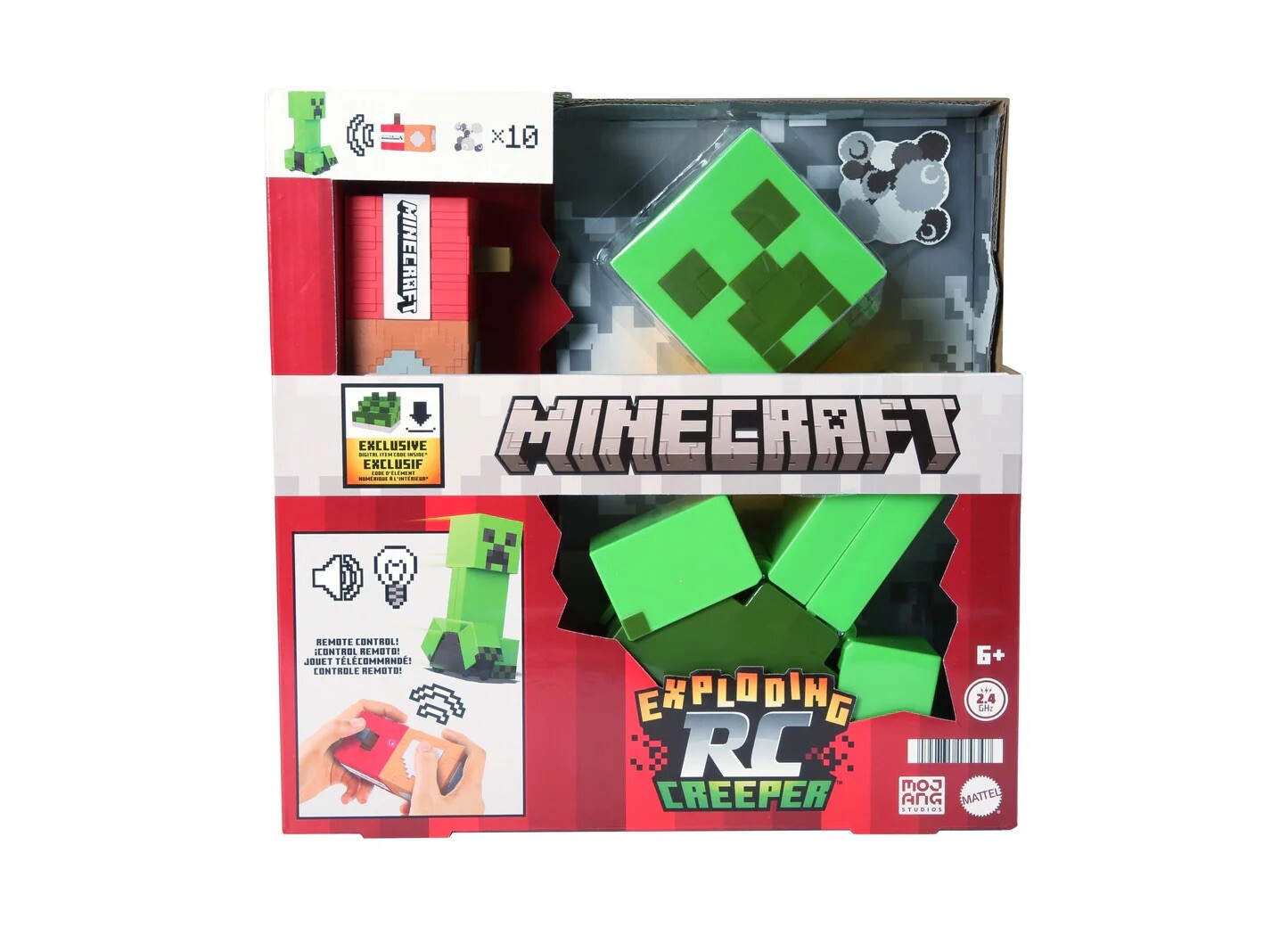 NEW Minecraft Exploding RC Creeper Car & DLC Code Mattel SHIPS TODAY