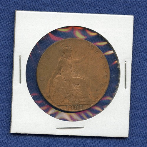 1908 English One Penny ~ Bronze Large Cent 1c - #09 England, Great ...