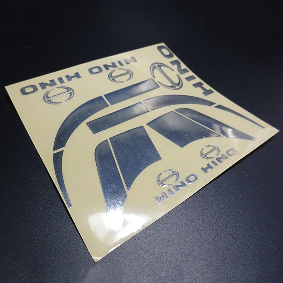 Trucks Body Metal Decorative Stickers for 1/14 LESU HINO 700 RC Car ...