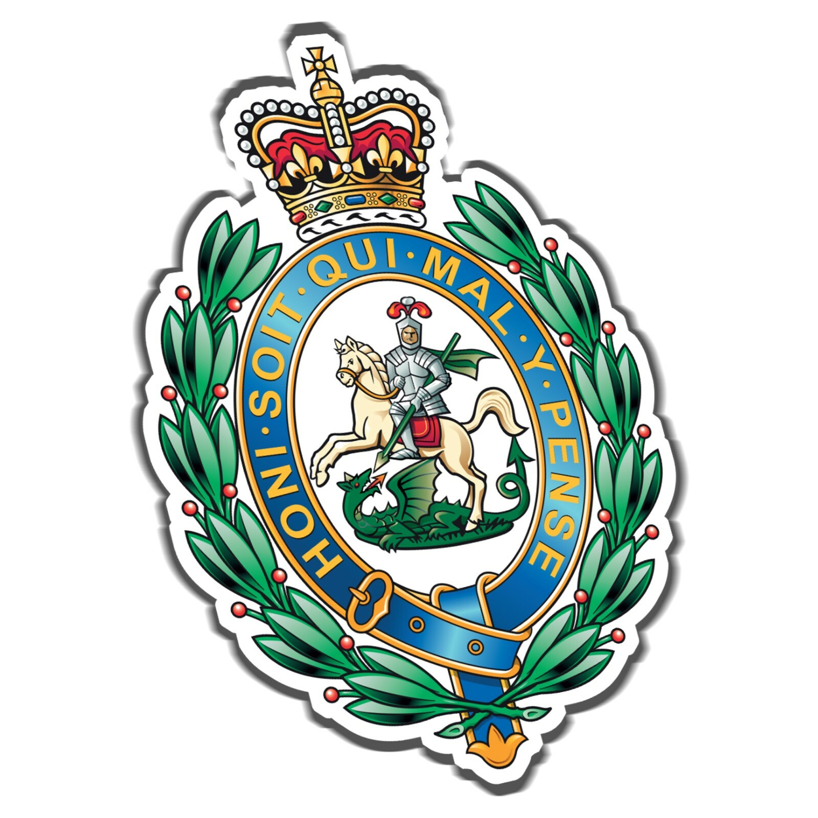 THE ROYAL REGIMENT OF FUSILIERS CREST STICKER - BRITISH ARMY - RRF ...