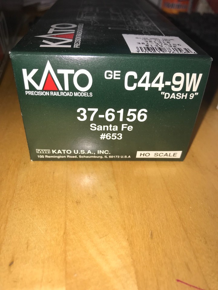 Kato HO 37-6156 GE C44-9W Santa Fe #653 - New | eBay