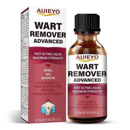 Wart Remover Liquid,Fast Acting to Remove Common & Plantar Warts, Flat ...